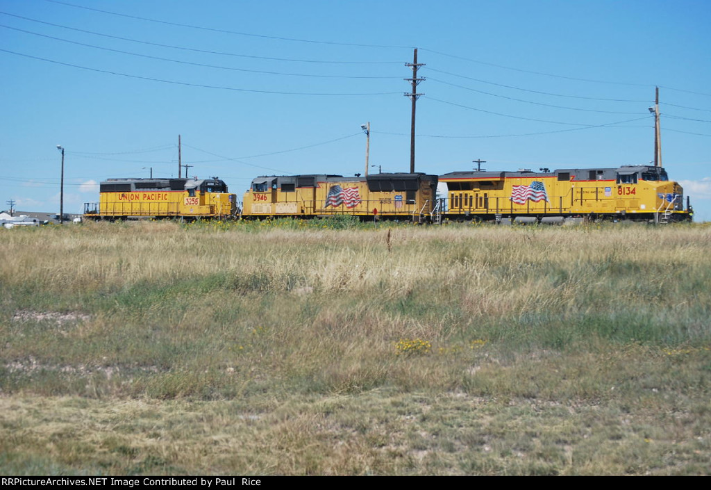 UP 8134, UP 3946, UP 3258 Back Into The UP Yard